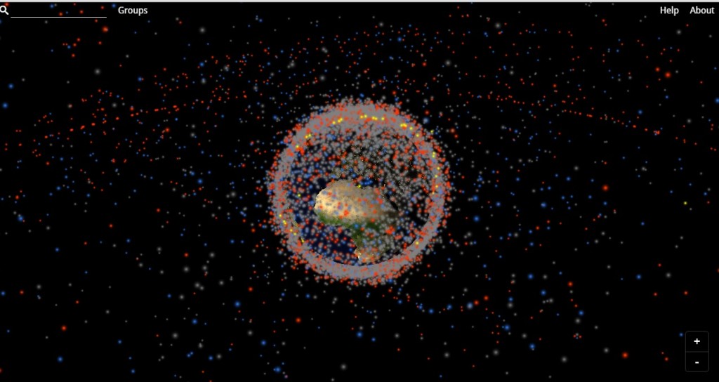 Stuffin.Space shows the positions of every man-made object in orbit ...